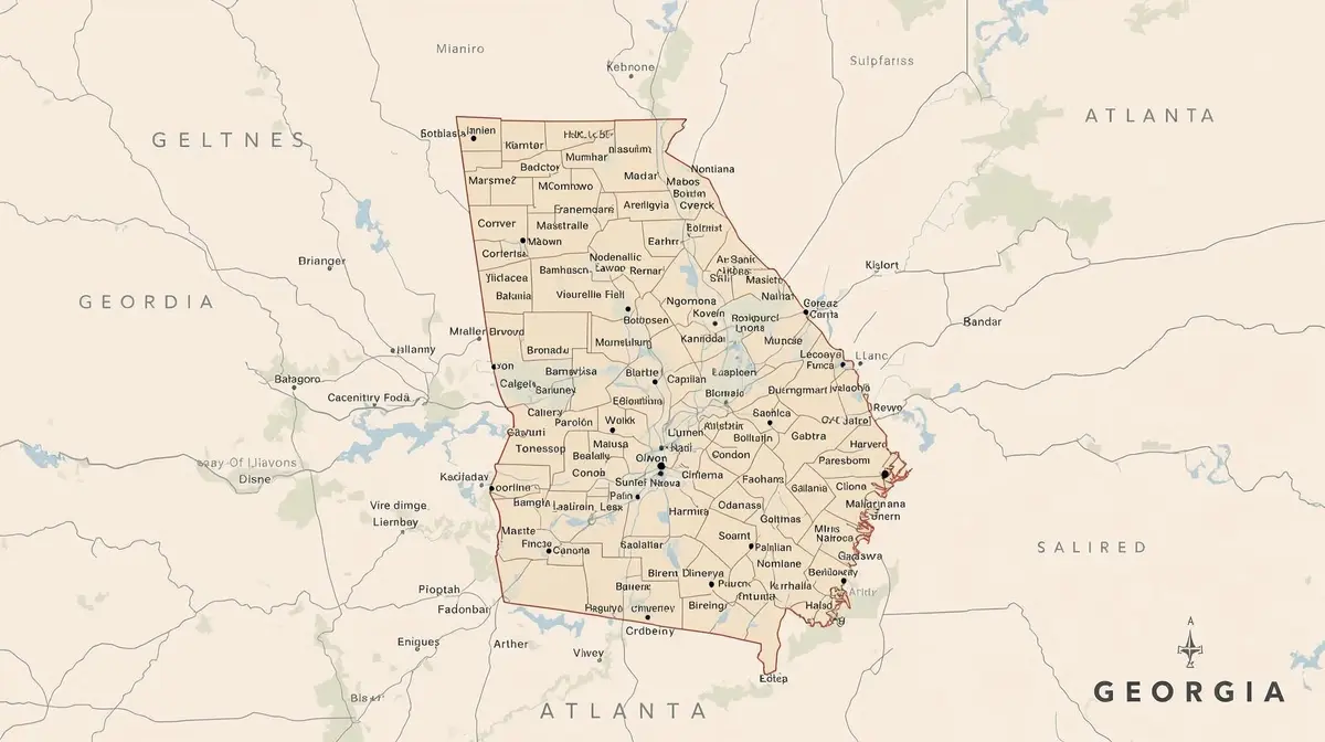Atlanta, Georgia Map Counties | Full GA County Guide - insidersusa.com